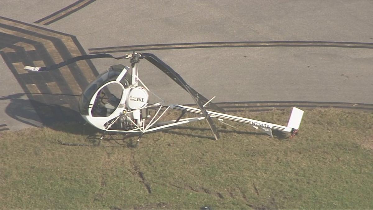 Helicopter damaged after hard landing at Volusia County airport