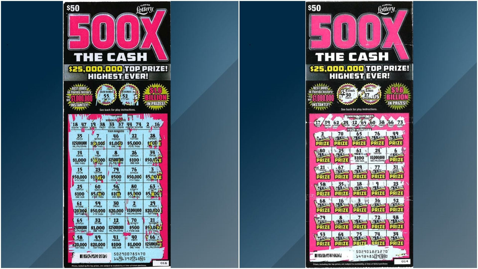 Winning Scratch Off Lotto Ticket