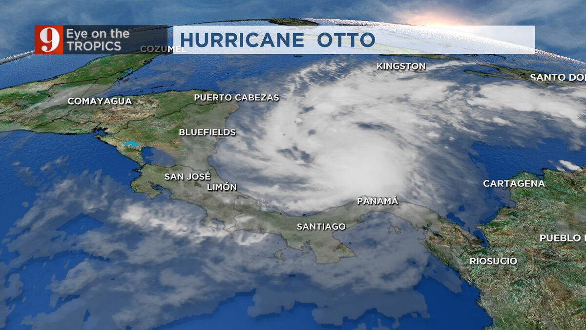 Life-threatening Hurricane Otto moves toward Central America